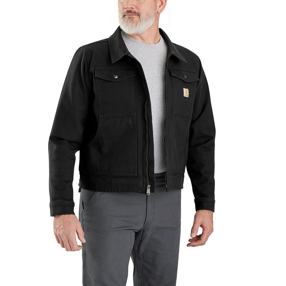 Carhartt Men's Rugged Flex Relaxed Fit Duck Jacket, Black for sale | Katy, TX | Nellis Auction