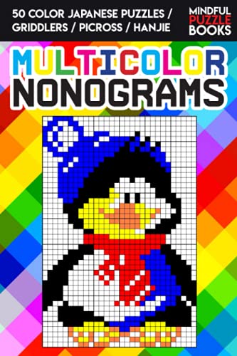 Multicolor nonograms: 50 color Japanese Puzzles / Griddlers / Picross ...