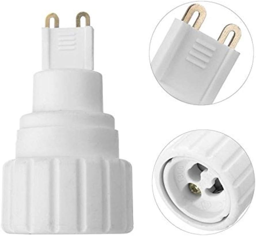 MASUNN G9 To GU10 LED Light Bulb Base Screw Adapter Holder Socket ...
