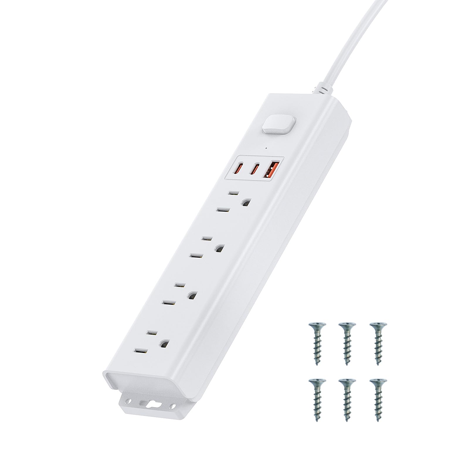 ACEMO Surge Protector Power Strip, 5ft Extension Cord with 4 Outlets ...
