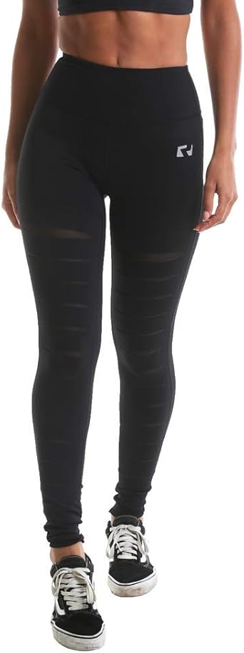 RIPT Performance Women's Ripped Look Gym Yoga Pants Stretch Running ...