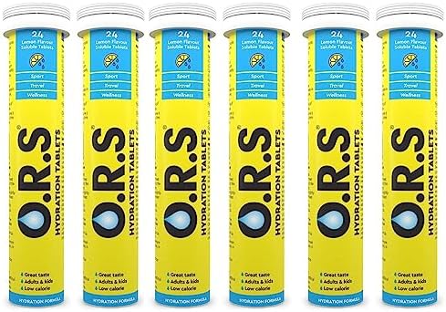 O.R.S Hydration Tablets with Electrolytes, Vegan, Gluten and Lactose ...