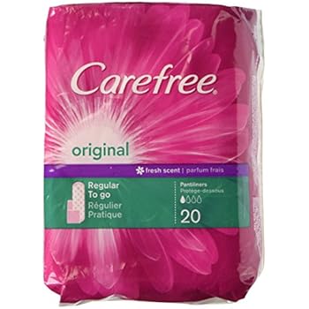 Amazon.com : Carefree Original Regular To Go Fresh Scent Pantiliners ...