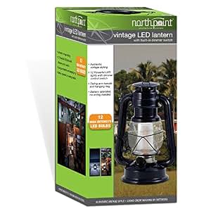 Northpoint 12 LED Lantern Vintage Style, Dark Blue: Amazon.ca: Sports ...
