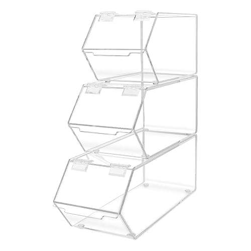 Marketing Holders Stackable Candy Bins 3 Piece Small Medium and Large ...