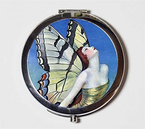 Amazon.com: Flapper Butterfly Compact Mirror Art Deco 1920s Jazz Age ...