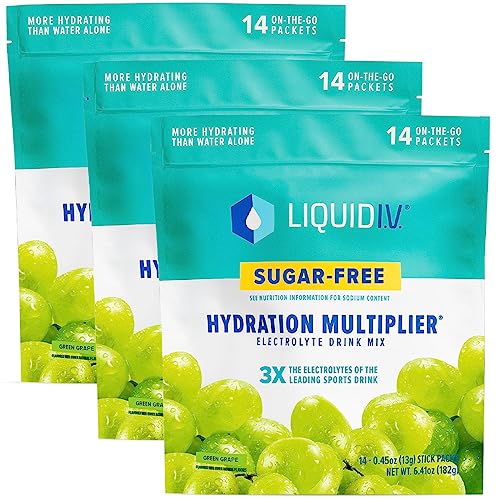 Liquid I.V. Sugar-Free Hydration Multiplier - Green Grape – Sugar-Free ...