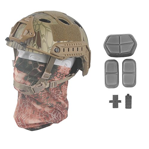LOOGU Fast PJ Base Jump Military Helmet with 12-in-1 Headwear in Oman ...