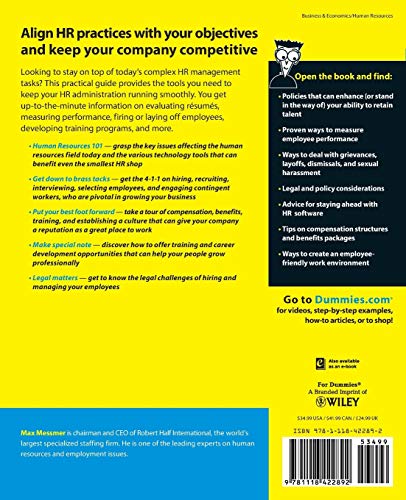 Human Resources Kit For Dummies | Pricepulse