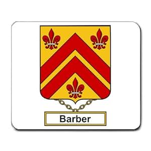 Amazon.com : Barber Family Crest Coat of Arms Mouse Pad : Office Products