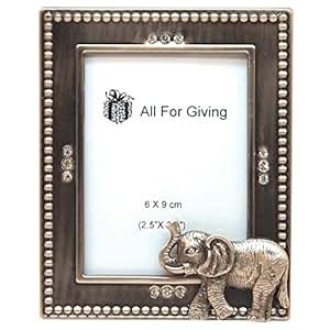 Amazon.com - All For Giving Elephant Picture Frame, 2.5 by 3.5-Inch ...