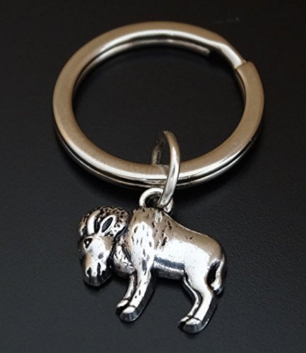Amazon.com: Buffalo Keychain, Buffalo Charm, Buffalo Pendant, Buffalo ...