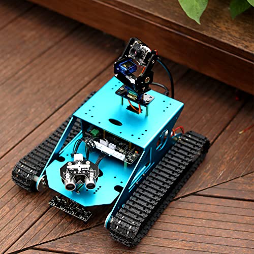 Yahboom Raspberry Pi Robot Smart Car AI 2DOF Camera Starter Kit Python Programmable Electronic ...