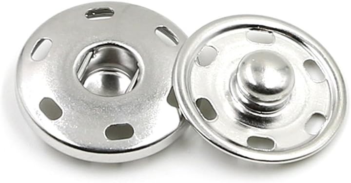 Lot de 10 boutons-pression en métal Idéal pour sac à main vêtements et ...