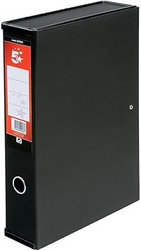 5 Star Office Box File Lock Spring with Ring Pull and Catch 75mm Spine ...