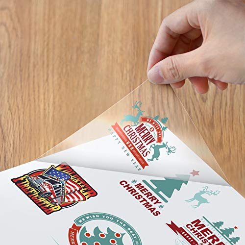 Printable Transparent Sticker Paper - 8.5" X 11" Blank Custom Label ...
