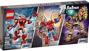 Lego Super Heroes Tri-Pack 3 Sets Included: Iron Man, Thanos, & Spider ...