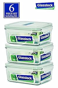 Amazon.com: Glasslock Food-Storage Container with Locking Lids Oven and ...
