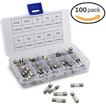 Amazon.com: 5 Qty. 5x20mm 2.5A Slow-Blow Ceramic Fuse T2.5a 250v: Home Improvement