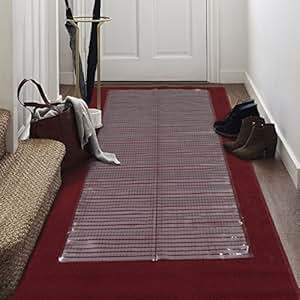 Amazon.com: Clear Plastic Runner - Rug Carpet Ribbed Grip Plastic ...