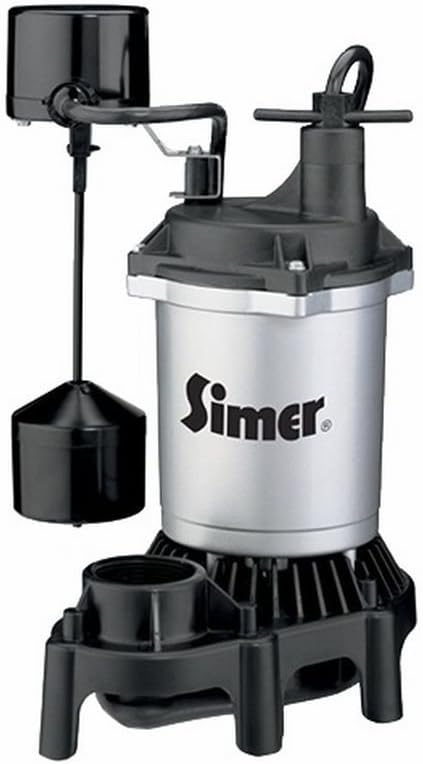 Pentair Water-Flotec-Simer 2168 3/4 HP Submersible Thermoplastic Sump ...