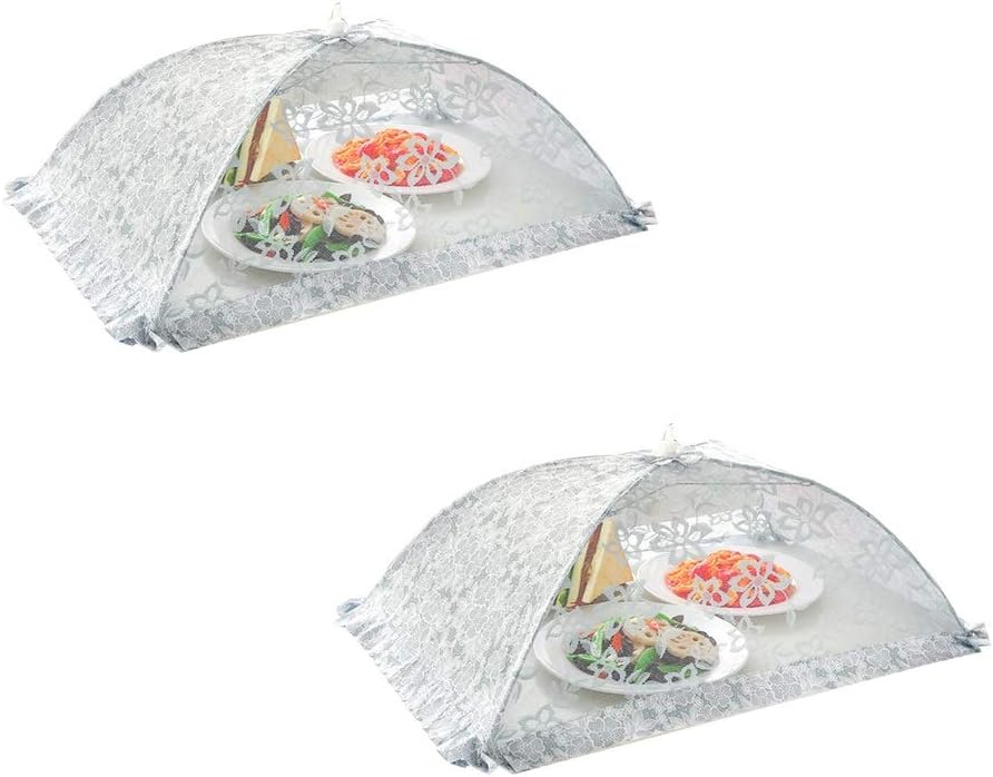 Compra Cubierta de comida Conjunto de 2 plegable cubierta de polvo ...