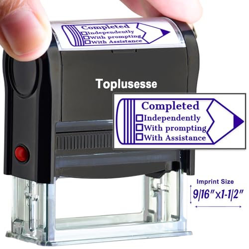 Toplusesse Please Sign and Return Stamp Self Inking Rubber Stamp Personalized Message Stamp ...