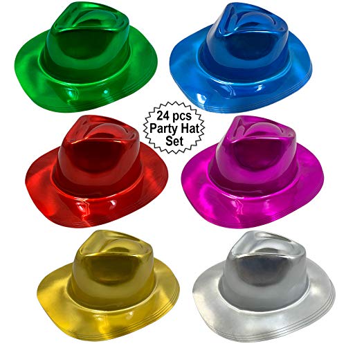 AnapoliZ Party Gangster Hats 24 pcs | New Year’s Celebration Hats ...