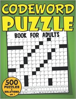 Codeword Puzzle Book For Adults: 500 Codeword Puzzles For Adults Seniors Elderly And All ...