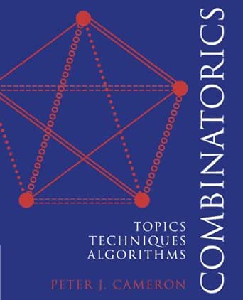 Combinatorics: Topics, Techniques, Algorithms 1, Cameron, Peter J ...