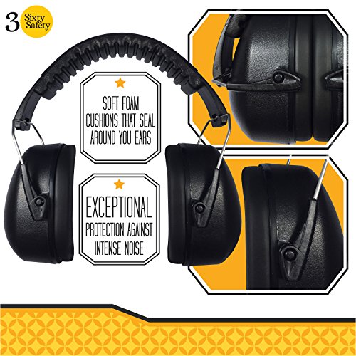 Купить 3 Sixty Safety Ear Muffs + Free Ear Plug Kit, Best Hearing ...