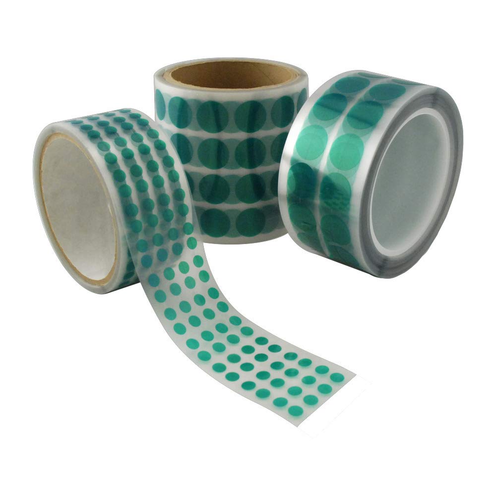Polyester Discs - 1.500 (1-1/2) Dia Green Polyester Discs, 1000-Ct Roll ...