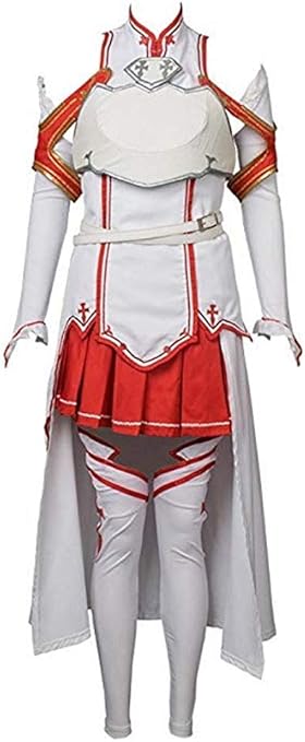 Amazon.com: CosplayLife Sword Art Online Asuna Yuuki Cosplay Costume ...
