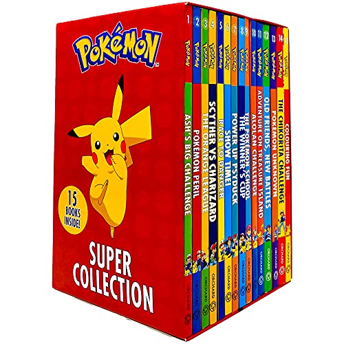 Pokemon Ultimate Collection Series Books 1-14 Set (Ash's Big Challenge ...