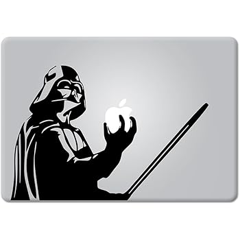 Star Wars Darth Vader Holding Apple Macbook Decal Vinyl Sticker Apple ...