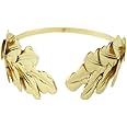 Amazon.com: TG,LLC Treasure Gurus Gold Metal Caesar Leaf Crown Headband ...