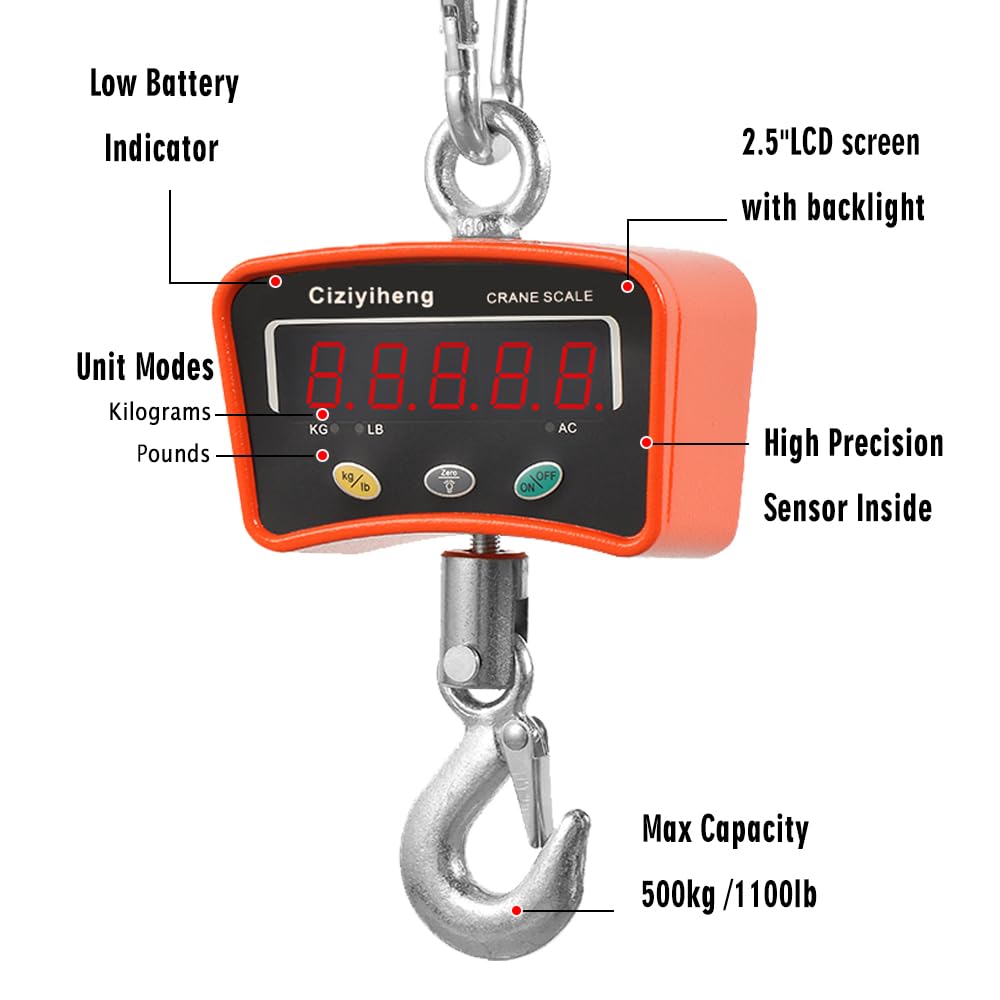 Mua Digital Hanging Scale Industrial Crane Scale with Precision Sensor ...