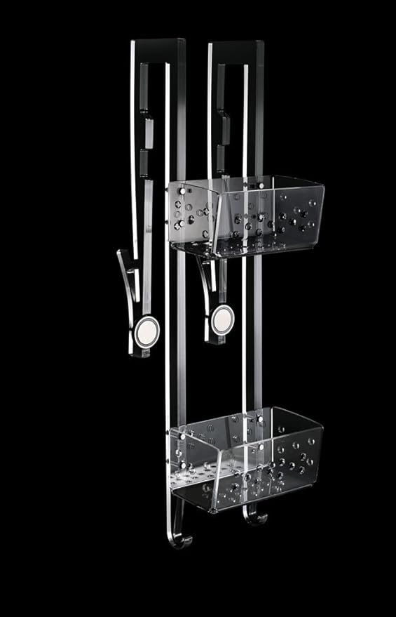 TL.BATH 2112/C/TR Portaoggetti, 2 Piani con Gancio e Magnete: Amazon.it ...