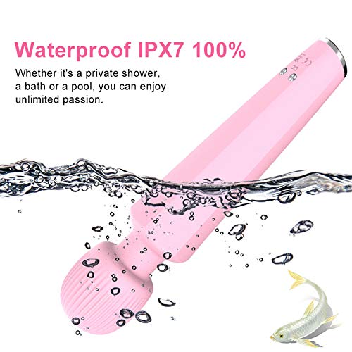 Upgraded Personal Wand Massager - 20 Magic Vibration Modes - Cordless ...