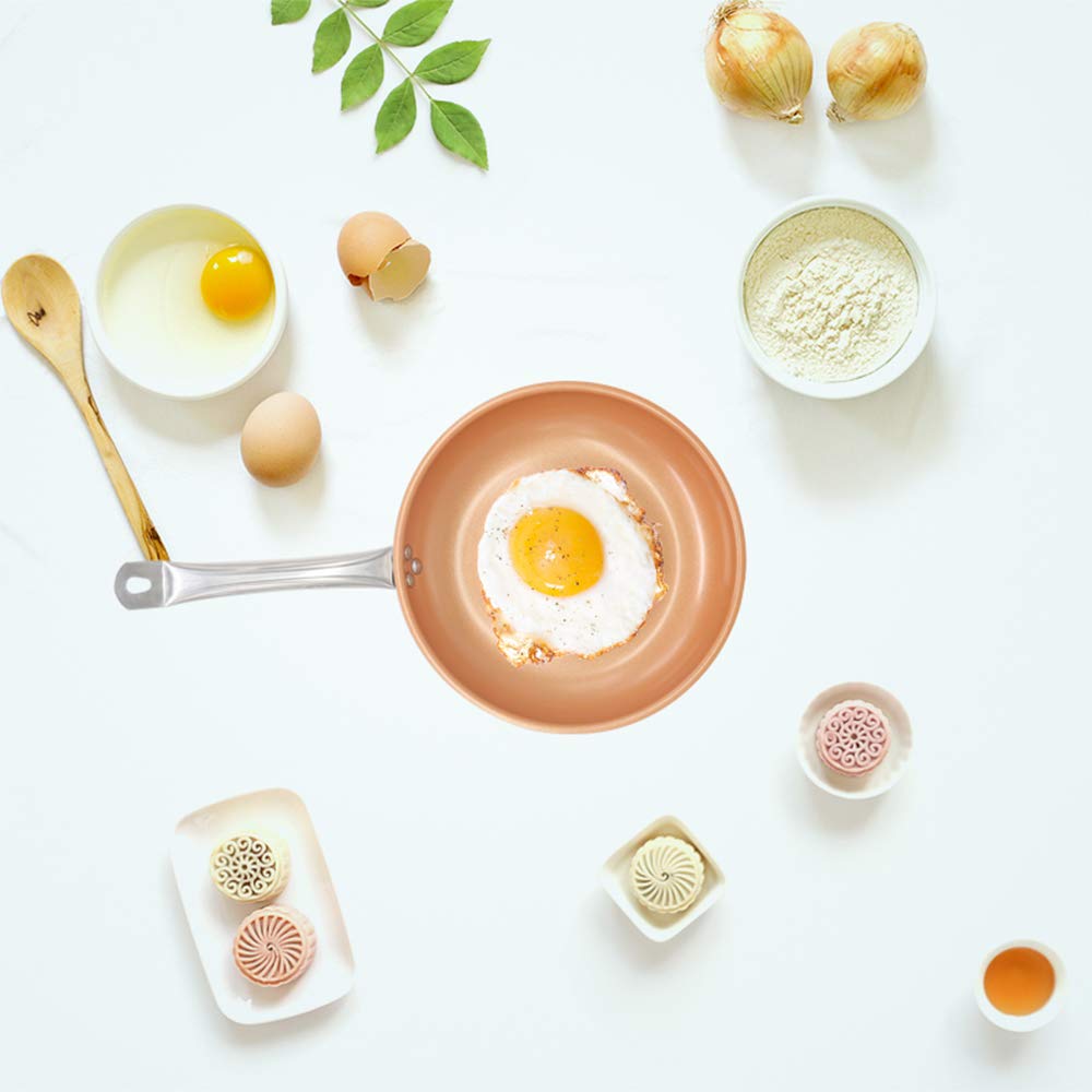 Padelle universali SIMPLE & Co Padella Antiaderente Rivestita in Rame ...