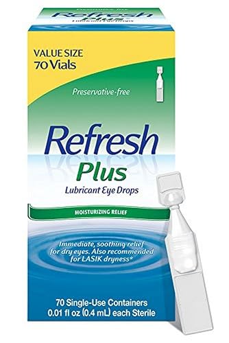 Refresh Plus Lubricant Eye Drops For Dry Eyes, Preservative-Free,Value ...
