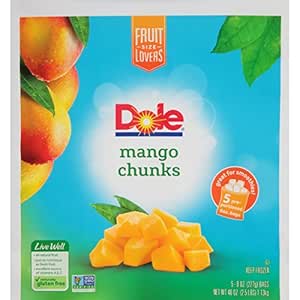 Dole Frozen, Mango Chunks, 8oz, 5 bags: Amazon.com: Grocery & Gourmet Food