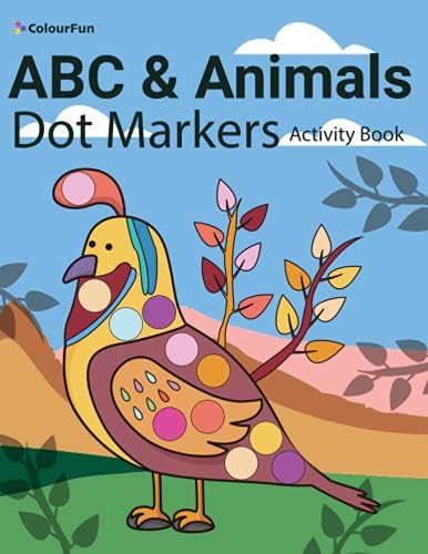 Dot Markers Activity Book ABC & Animals: Do a dot art | Easy Guided BIG ...