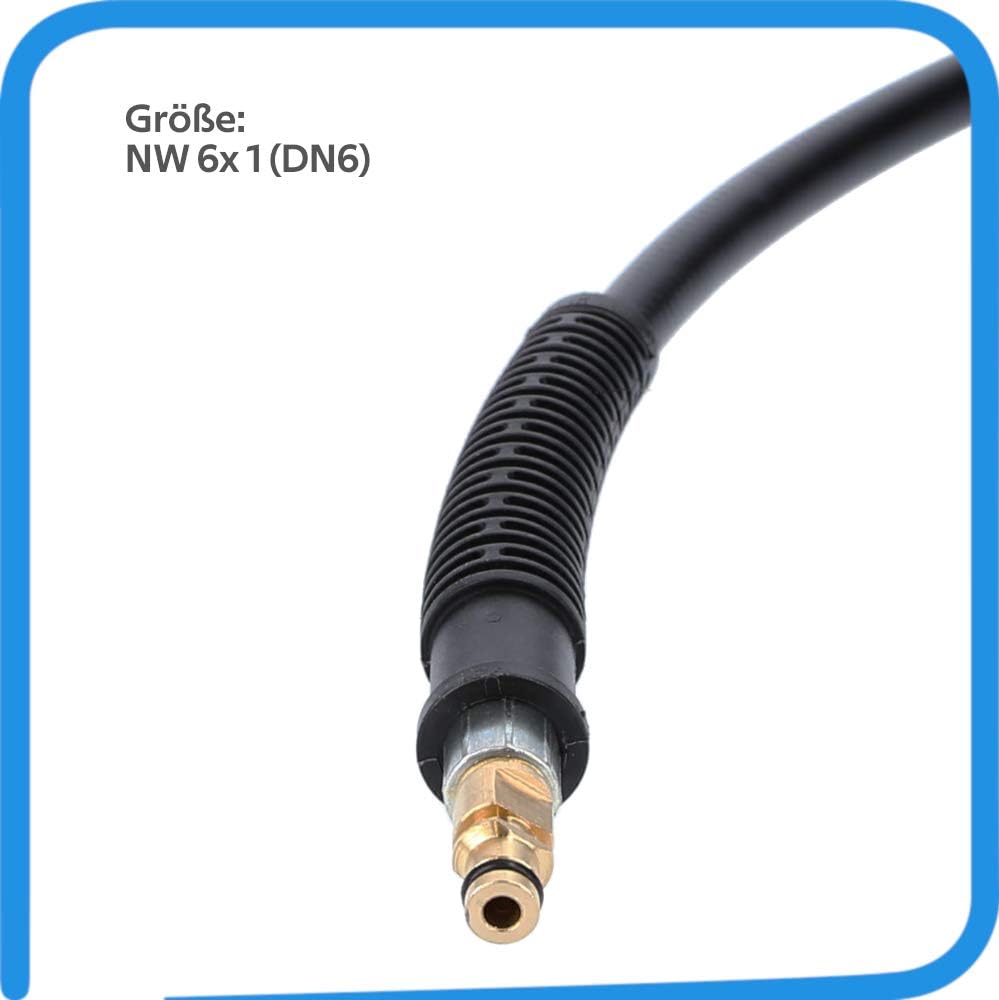High-pressure hose, 10 m, 200 bar, 60 °C, quick-connect, double-sided ...