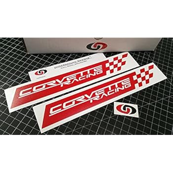 Amazon.com: CORVETTE RACING Decal Checkered Flag Sticker LS1 LS2 LS3 ...