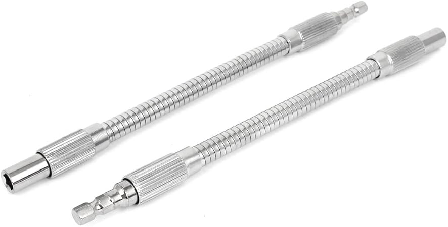 1/4-inch Hex Driver Flex Flexible Socket Extension Bar 2 Pcs: Amazon.co ...