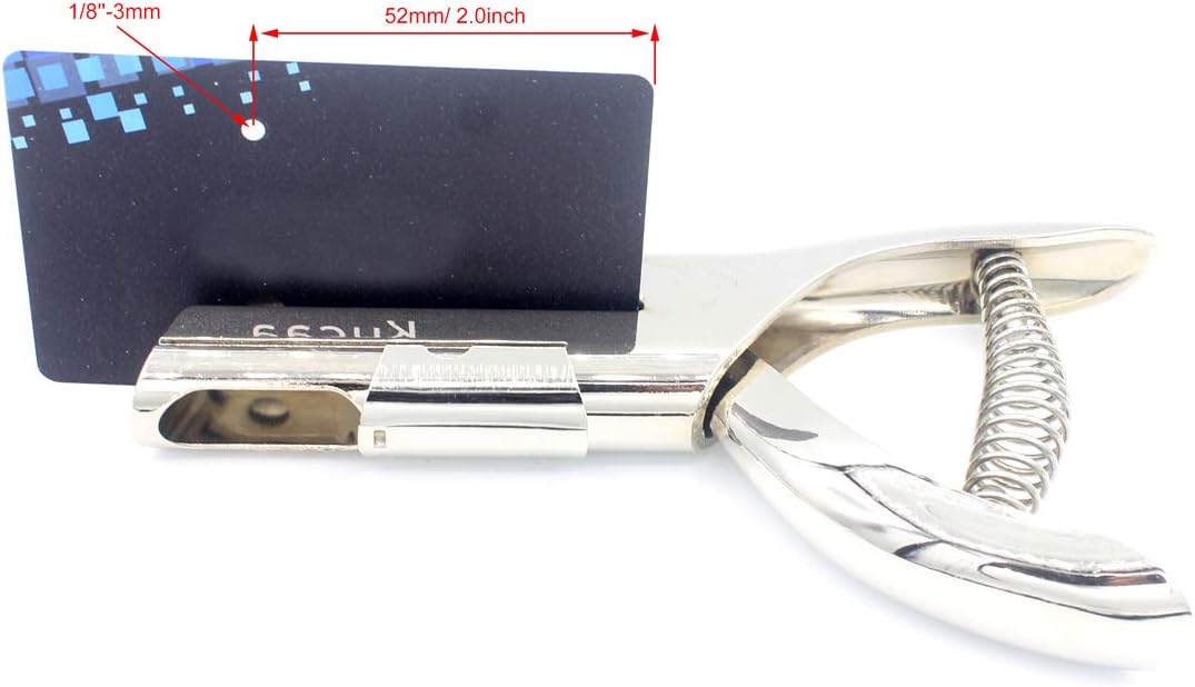 LoongGate Metal Hand Held Punch Heavy Duty Single Round Hole Puncher ...