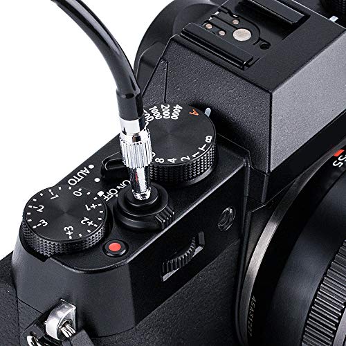 JJC Mechanical Shutter Release Cable Cord with Bulb-Lock for Fuji Fujifilm X-T5 X-T4 X-T3 X-T30 ...