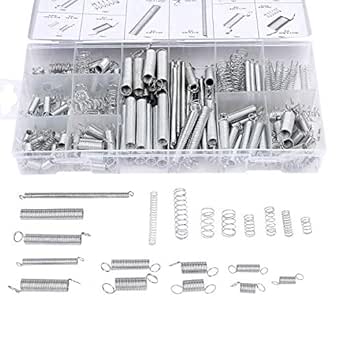 Spring Assortment Kit Set 200 Pcs Compression Extension Springs for ...