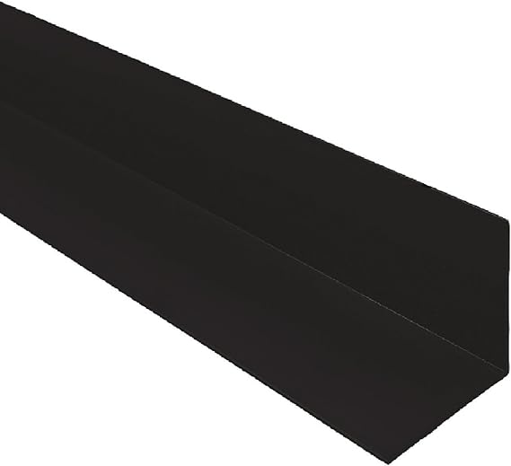 4 x Black 1 Metre UPVC Plastic Rigid Angle 25 x 25mm Corner Cover Trim ...